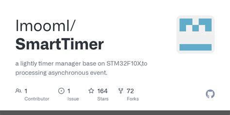 Github Lmooml Smarttimer A Lightly Timer Manager Base On Stm F X To Processing Asynchronous