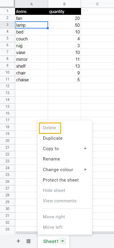 4 Ways To Delete A Sheet Tab In Google Sheets Ok Sheets