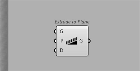 Grasshoppper ~ Extrude To Plane Grasshopper Mcneel Forum