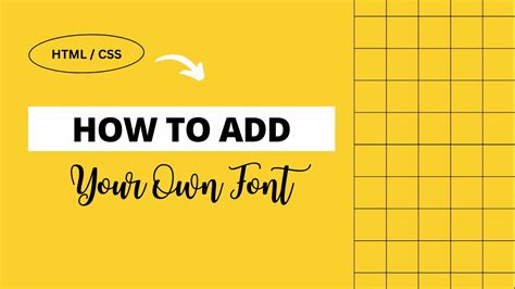 Add Custom Font Using Css Youtube