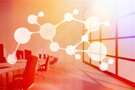 Composite Image Of Digital Composite Image Of Molecular Structure 3d