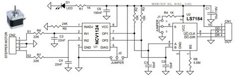 Stepper Motor Based Rotary Encoder With Clock And Updown Direction
