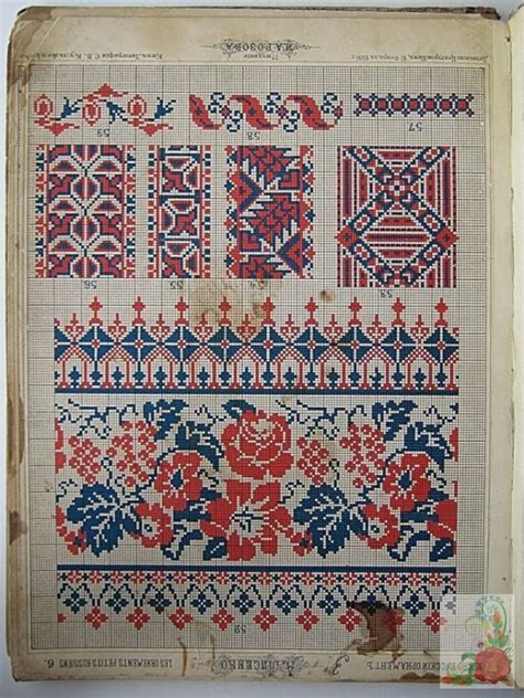 Фото 22 Украинский орнамент Dilar57 Узоры для вышивки крестиком Роза