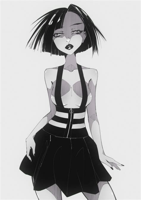 Rule 34 1girls Black Hair Breasts Daria Flou High Resolution Jane Lane Medium Hair Monochrome