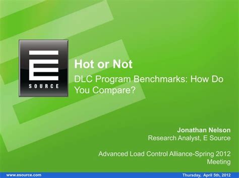 Direct Load Control DLC Program Benchmarks PPT