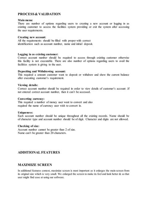 Banking Management System Project Documentation Docx Databases Computer Software And