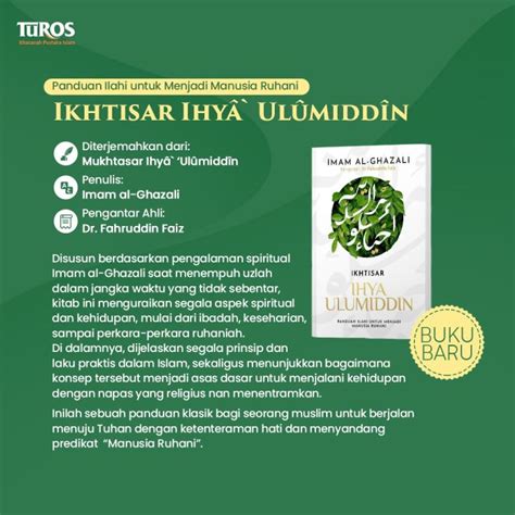 Turos Pustaka Ikhtishar Ihya Ulumiddin Buku Ringkasan Ihya