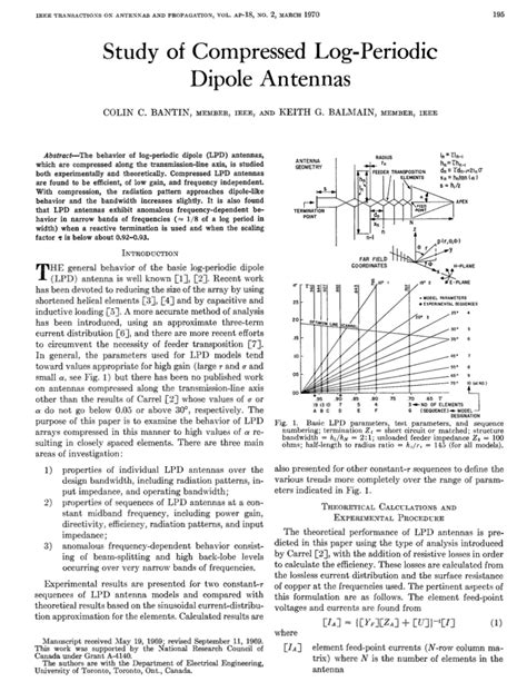 PDF Study Of Compressed Log Periodic Dipole Antennas