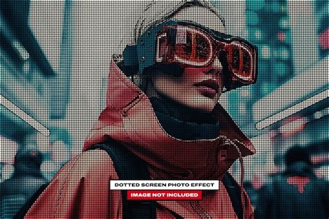 Premium Psd Dotted Screen Photo Effect