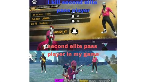 Secondelitepass I Kill Second Elite Pass Player Free Fire Rank