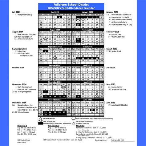 Fullerton School District Calendar 2025 2025 26 Tabbi Faustina