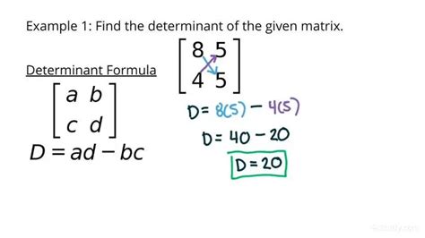 Finding The Determinant Determinant Of A Matrix Healthy Food Near Me