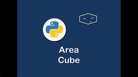 surface area of cube in python 😀 youtube
