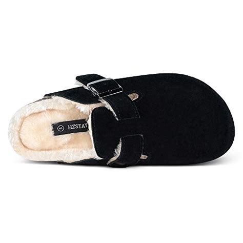 Cork Clogs For Women Cow Suede Leather Clogs Soft Footbed Boston Clog