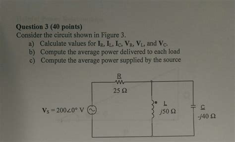 solved question 3 40 points consider the circuit shown in