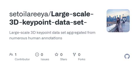 Github Setoilareeyalarge Scale 3d Keypoint Data Set Large Scale 3d