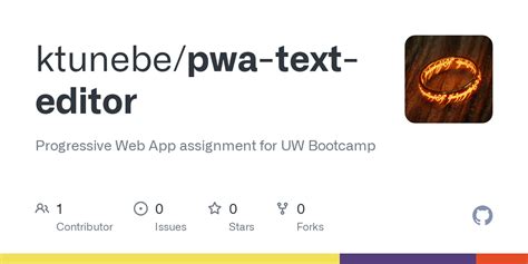 Github Ktunebe Pwa Text Editor Progressive Web App Assignment For Uw Bootcamp