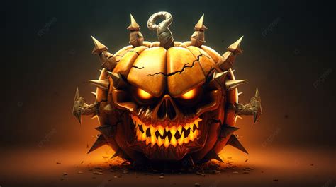 불길한 할로윈 스쿼시 생물 3d 렌더링 호박 얼굴 할로윈 호박 호박 배경 일러스트 및 사진 무료 다운로드 Pngtree