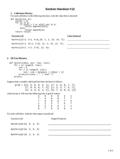 Csci 101 Midterm Sample Questions Note You May Bring Doc Template
