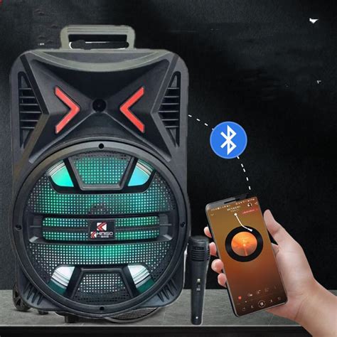 Jual BISA COD BLUETOOTH SPEAKER BASS 12 IN THE NEW 12 INCH K SONG BLUETOOTH SPEAKER PORTABEL