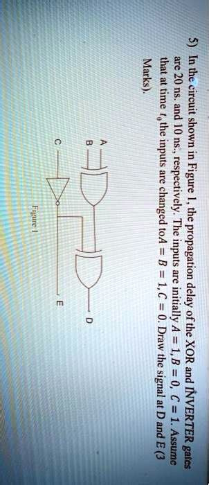 Solved Marks Gure 5 In The Circuit Shown In Figure 1 The Propagation