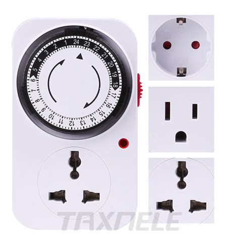 Hour Programmable Timer Switch Universal Socket Mechanical Timer V A Europe Plug Eu Plug