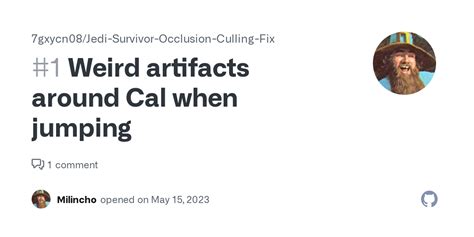 weird artifacts around cal when jumping · issue 1 · 7gxycn08 jedi survivor occlusion culling