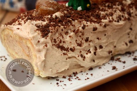 Bûche de Noël à la mousse de marrons Chestnut mousse Buche de Noel