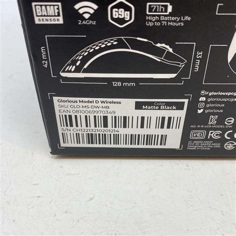 Glorious Model D Wireless Optical Honeycomb Rgb Gaming Mouse Matte
