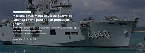 Sopesp Marinha envia maior navio de guerra da América Latina para