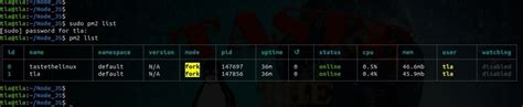 pm2 commands list pm2 commands node linux taste the linux