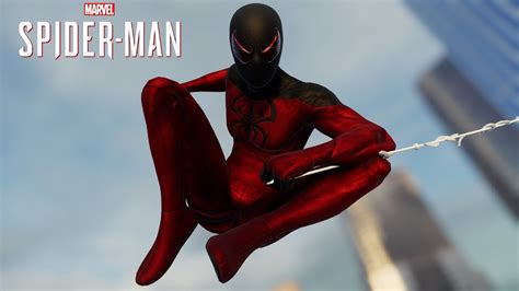 Spider Man Pc Scarlet Spider Kaine Suit Mod Free Roam Gameplay Youtube