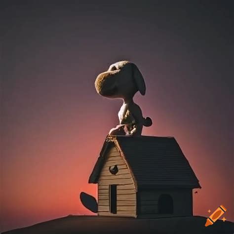 Snoopy On Top Of His House