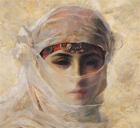 Theodore Ralli Veiled Woman Detail 1880 Veiled Woman Classical