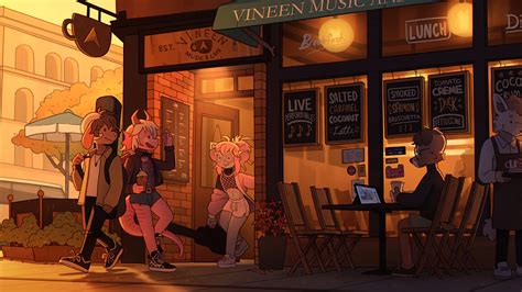 Lofi Cafe Digital Art HD Phone Wallpaper Rare Gallery