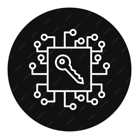 Premium Vector Key Network Vector Illustration