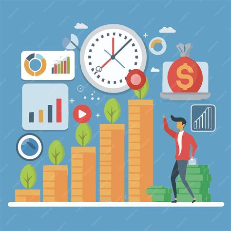 Premium Vector Economic Growth Poster Template High Quality Financial