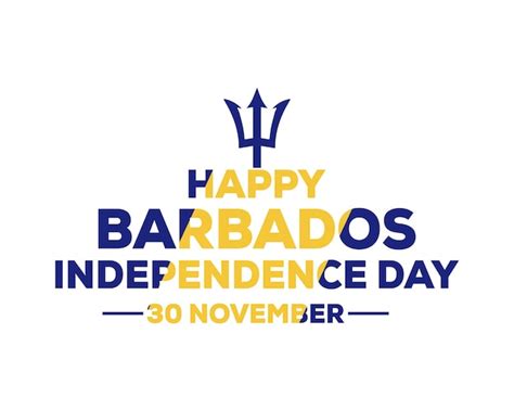 Premium Vector Barbados Independence Day 30 November