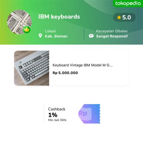 Toko Ibm Keyboards Online Produk Lengkap And Harga Terbaik Tokopedia