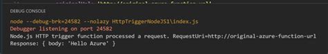 Developing And Testing Javascript Nodejs Azure Functions Locally