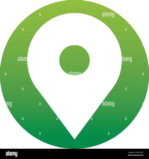 Icono de puntero de mapa Símbolo de ubicación GPS Estilo de diseño