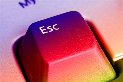 premium photo esc key