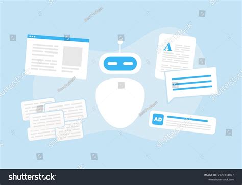 Ai Writer Content Generator Artificial Intelligence Stock Vector Royalty Free 2229334097