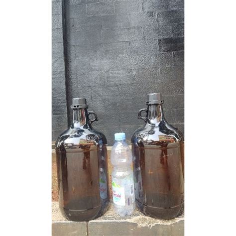 Jual Botol Kaca Amber Coklat Ukuran Liter Botol Kosong Coklat Liter Hiasan Koleksi