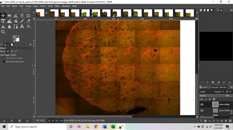Can You Match Color Levels Of Semi Overlapping Layers In Gimp Using A