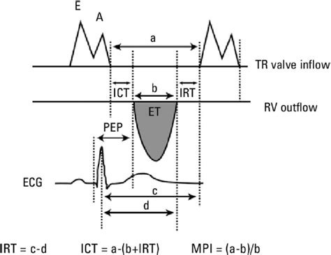 Myocardial Performance Index Calculation Measurement Of Right Download Scientific Diagram