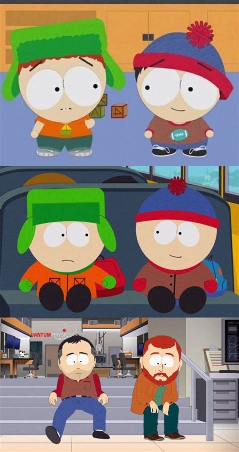 The South Park Characters Are Sitting On Top Of Each Other