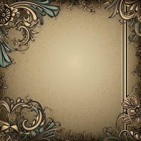 Classic Background Ornamental Frame Premium Ai Generated Image