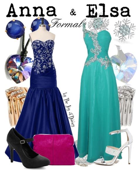 Formal Prom Outfits Inspired By Anna And Elsa From Frozen Disney Prom