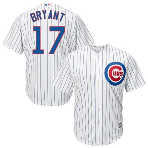 Kris Bryant Chicago Cubs Majestic Cool Base Player Jersey White